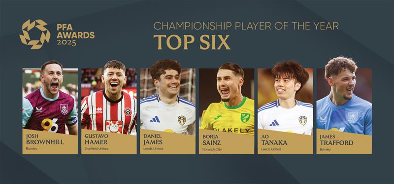 TOP SIX | PFA CHAMPIONSHIP PLAYERS’ PLAYER OF THE YEAR 2024/25