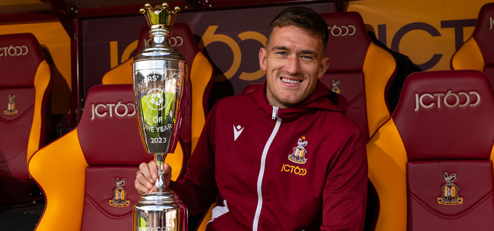 Andy Cook PFA League Two Players' Player of the Year 2023